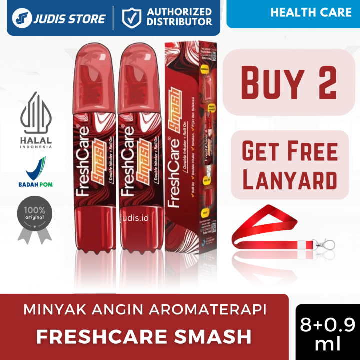 FreshCare Smash 4in1 Multifungsi Double Inhaler + Roll On 8ml - Minyak ...