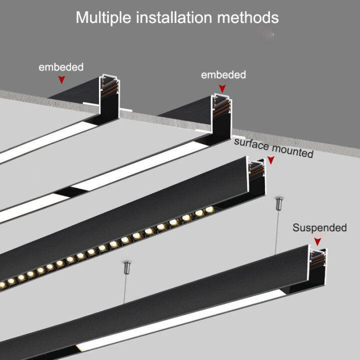 LED Magnetic Track Light System Accessories Rail Connector Power ...
