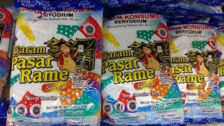 Garam Pasar Rame Garam Beryodium 160 gr ISI 5 PACK | Lazada Indonesia