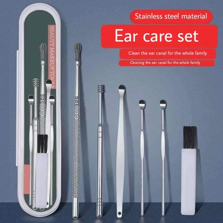 Luckin Mart Portable Ear Cleaner Set Earpick Ear Wax Remover Ear ...
