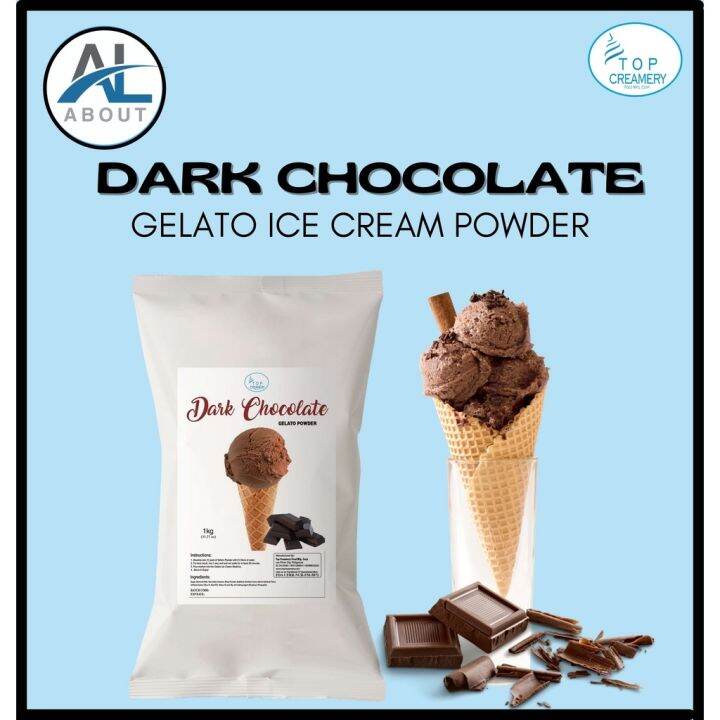 TOP CREAMERY DARK CHOCOLATE GELATO ICE CREAM POWDER 1kg | Lazada PH