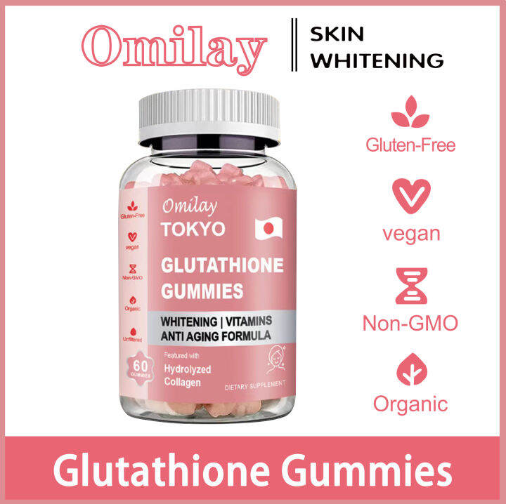 Omilay Glutathione Gummies Skin Collagen Gummy Anti-Aging Whitening ...