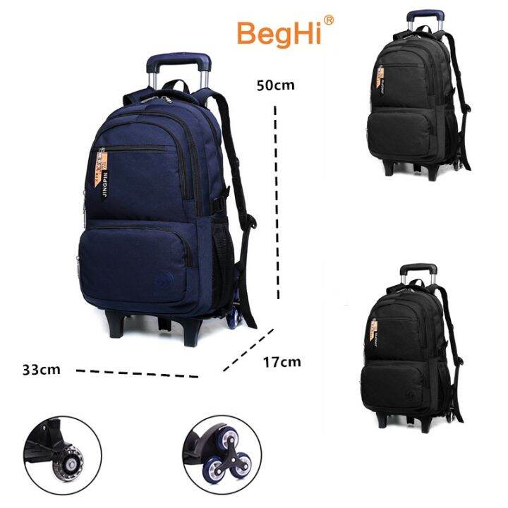 Trolley School Bag Beg Sekolah Roda Beroda Kids Backpack Wheeled ...