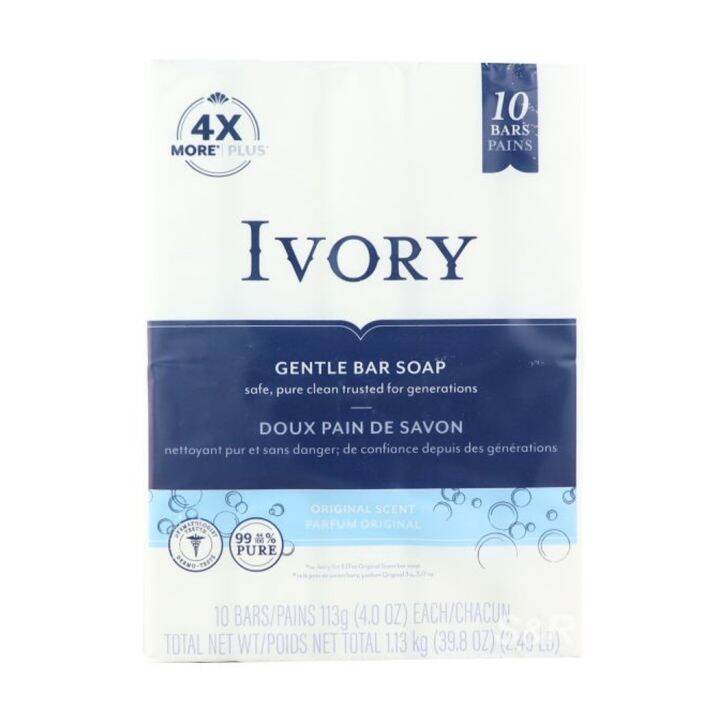 Ivory Bar Soap Original 10 Bars x 113g [P&G Imported] | Lazada PH