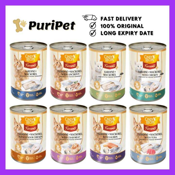 (New) Cindy's Recipe Cindy Favourite Plus Canned Food 400g - Wet Cat ...