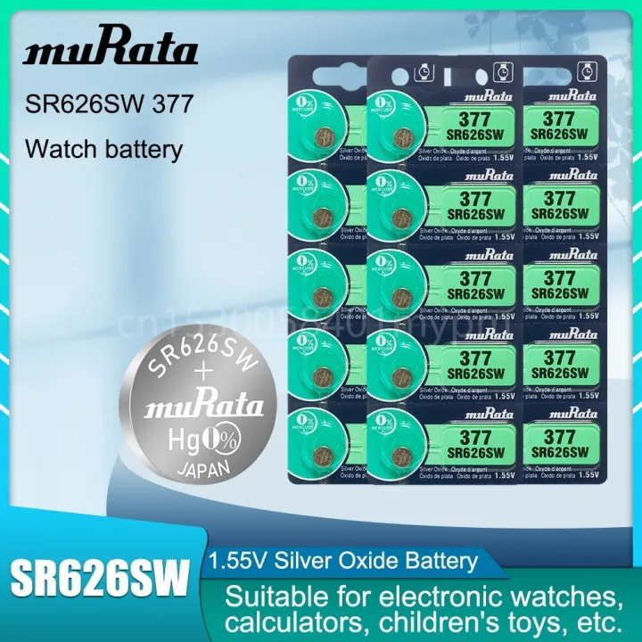 NEW MURATA Original 377 376 177 SR626SW 626 SR626 V377 AG4 Watch ...