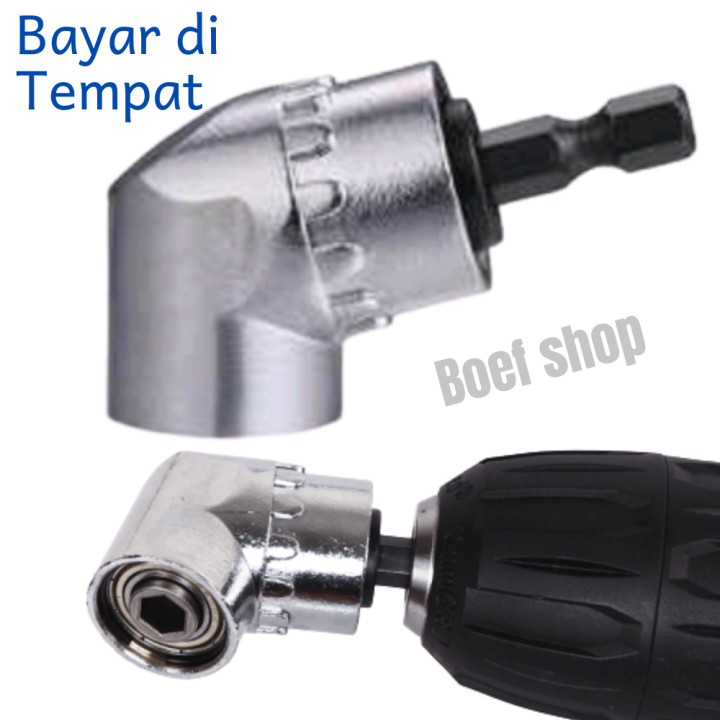 Sambungan Bor / Kepala Bor Extension Mata Bor L Angle 1/4inch Hex Bit ...