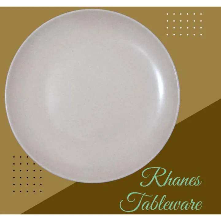12 pcs Class A big dinner melamine plates 10 inches melaware makapal ...