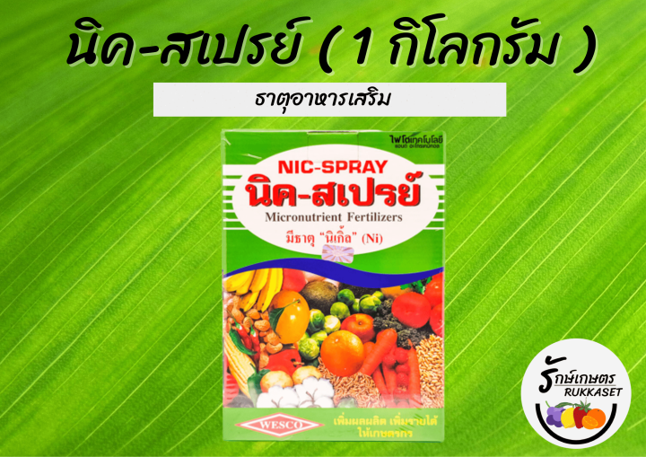 นิค-สเปรย์ (NIC-SPRAY) ผงจุลธาตุคีเลต รวมธาตุอาหารเสริม (ขนาด 1 ...