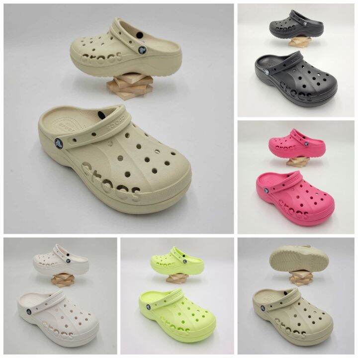 รองเท้าลำลองแฟชั่น สไตล์ Crocs Baya Crush Clog | Lazada.co.th