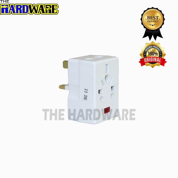 3 Way 13a Multi Universal Socket Adaptor Travel Extension Plug Multi