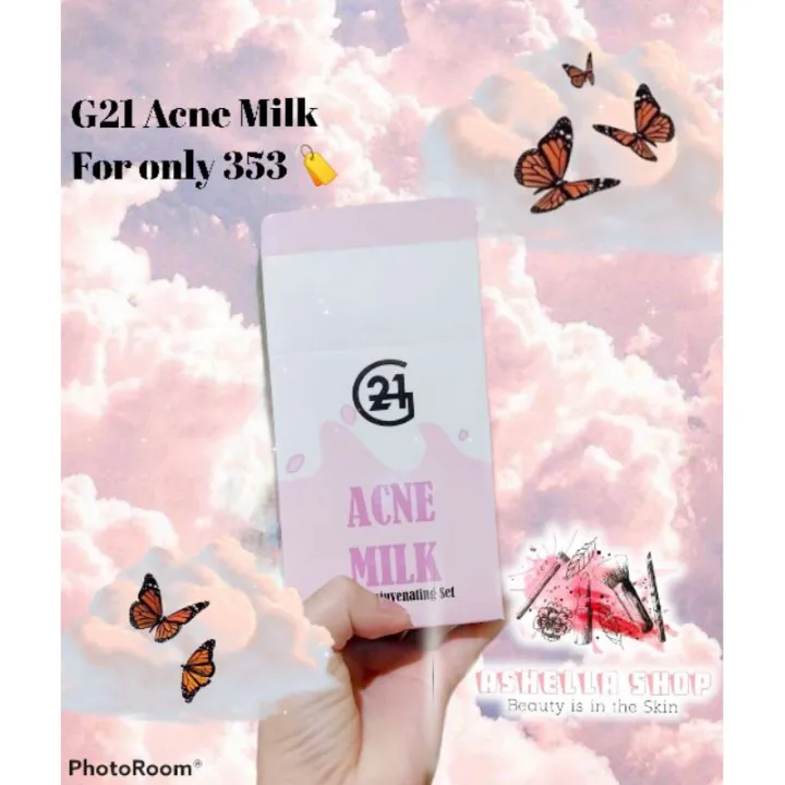 b~)G21 ACNE MILK ( REJUVENATING SET) | Lazada PH