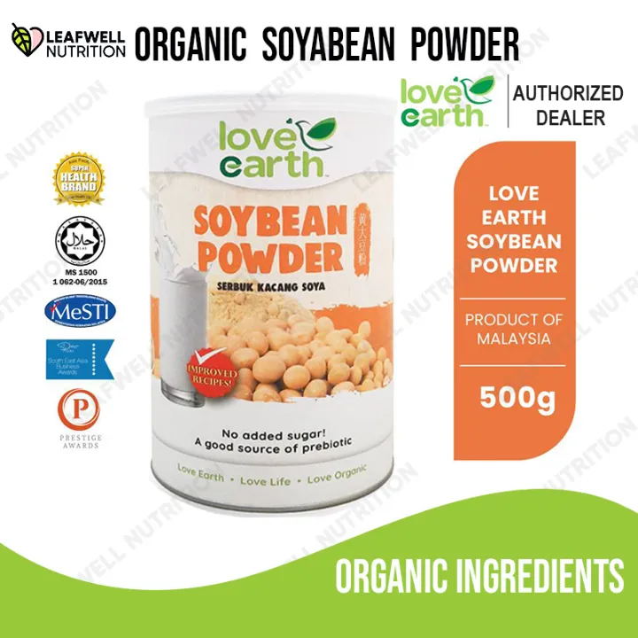 Organic Soyabean Powder 500g Healthy Beverage Drink Non Dairy Lactose ...