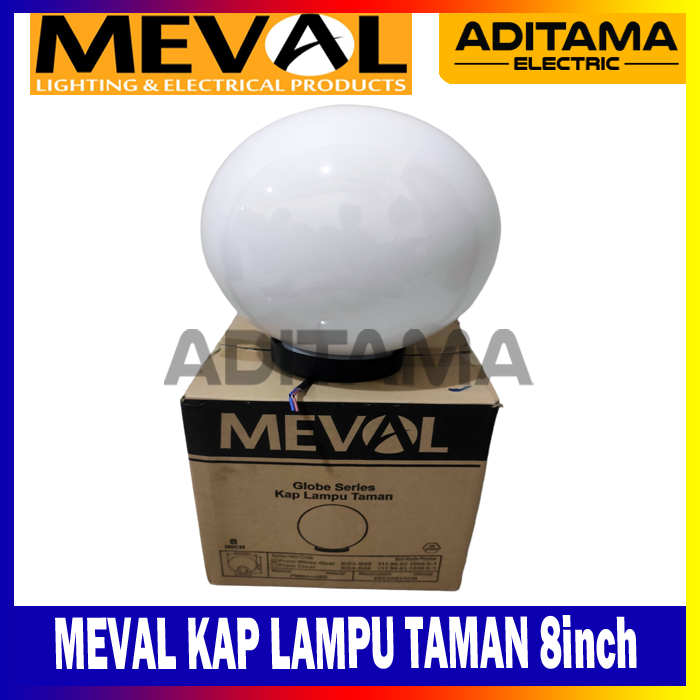 MEVAL KAP LAMPU TAMAN PAGAR OUTDOOR PUTIH 8inch 20cm | Lazada Indonesia