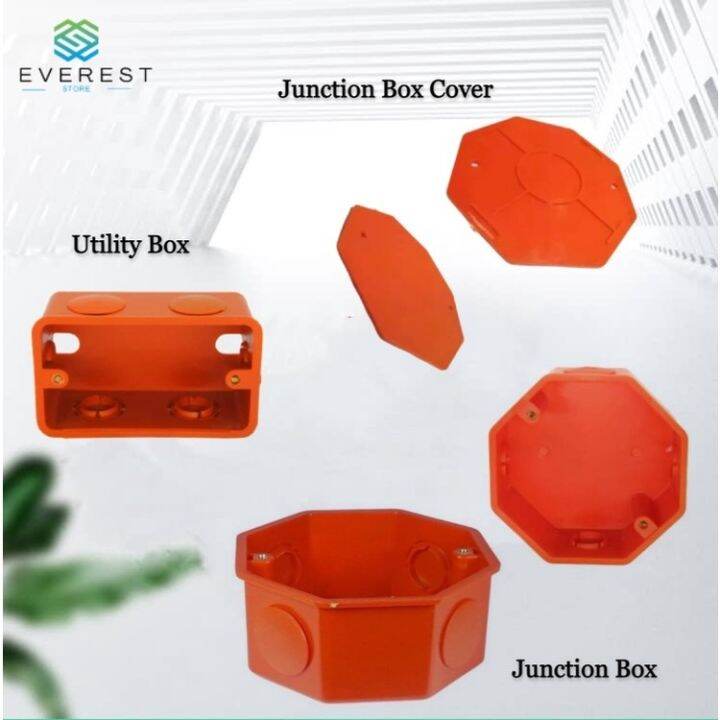 JUNCTION BOX / UTILITY COVER PVC ORANGE | Lazada PH