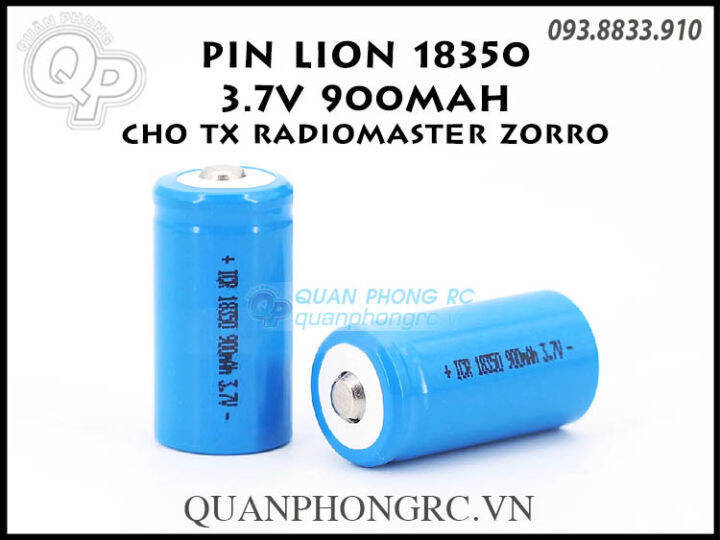 Pin 18350 900mAh 3.7V LiOn Dành Cho Tay Điều Khiển Từ Xa Radiomaster ...