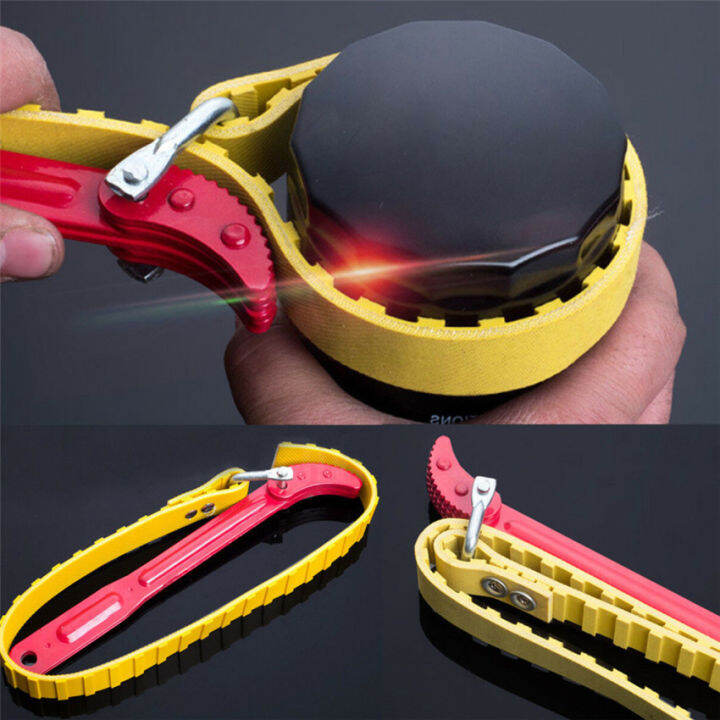 【100% Original】Belt Wrench Oil Filter Extractor Belt Wrench Chain Oil ...