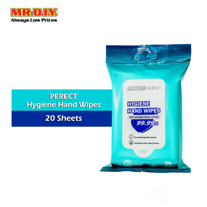 PERFECT Antibacterial Hygiene Hand Wipes (20's) | Lazada