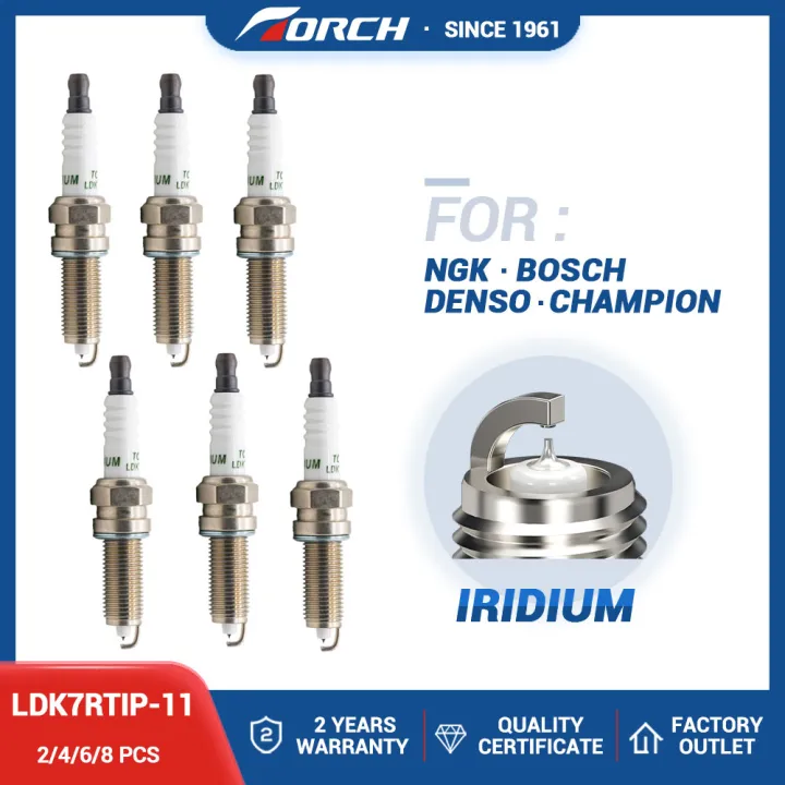 เทียน SILZKR7B11หัวเทียนแทนที่อิริเดียมแพลทินัมไฟฉายยี่ห้อ LDK7RTIP-11 ...