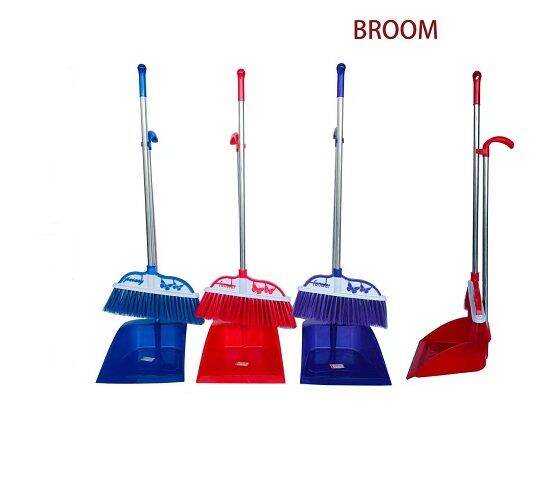 Durable Walis with Dustpan Cleanig plastic Broom Random Color | Lazada PH