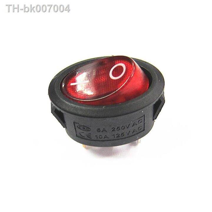 6A 250V Oval Rocker Switch Red with Lamp ON/OFF 3-foot Electric Kettle ...