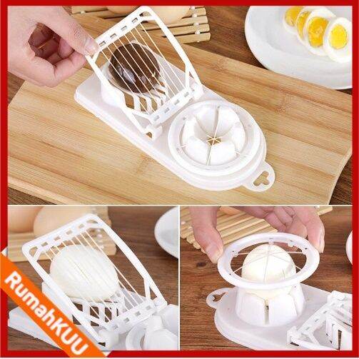 Pengiris Telur Rebus 2 In 1 Multifungsi / Pengiris / Egg Slicer / Egg ...