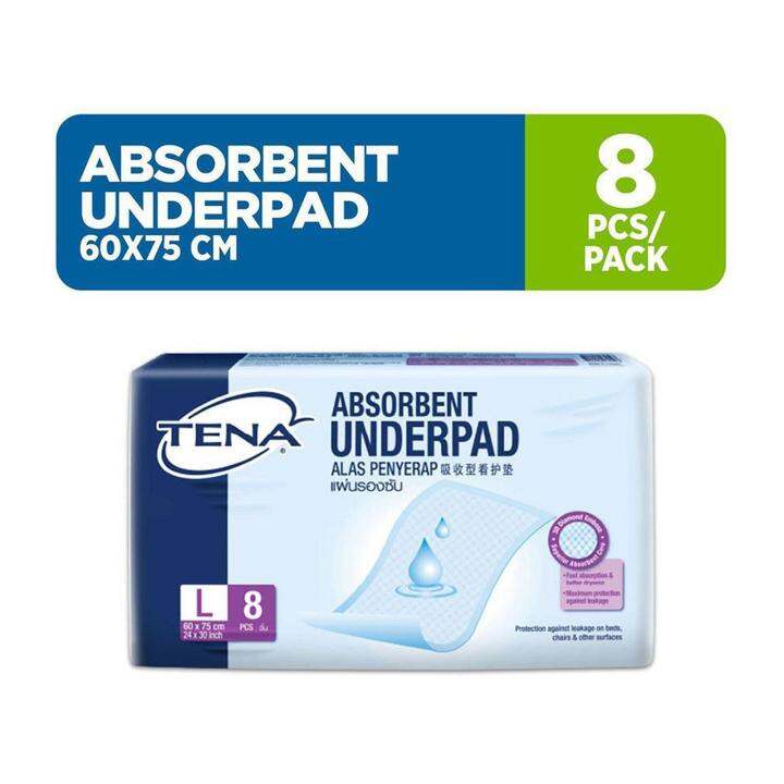 TENA Absorbent Underpad - L (60 x 75cm) | Lazada Singapore
