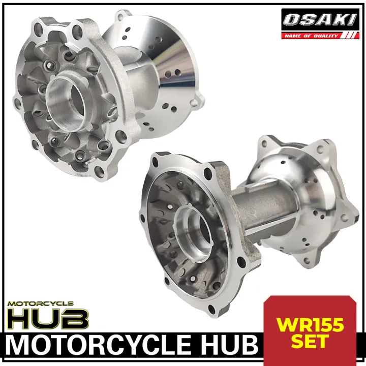 WR155 Osaki Mirror Chrome Hub (Hub Set / Front Hub / Rear Hub) | Lazada PH