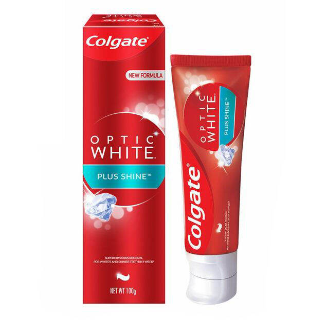 Colgate Optic White Plus Shine Whitening Toothpaste 100g | Lazada