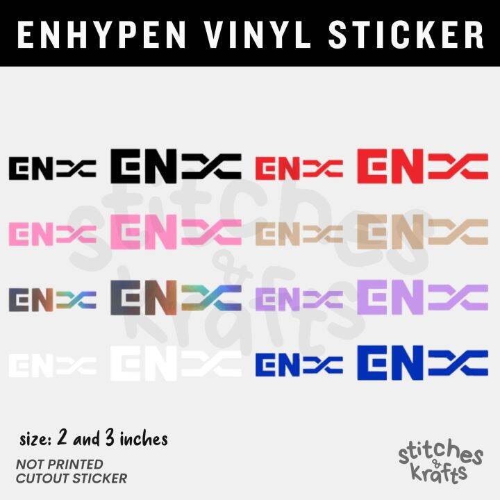 ENGENE LOGO ENHYPEN WATERPROOF VINYL STICKERS KPOP | Lazada PH