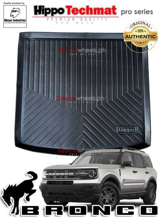 Ford Bronco 2021-2024 Trunk / Cargo Tray Pro Serries Hippo Techmat Thailand Made Deep Dish ...