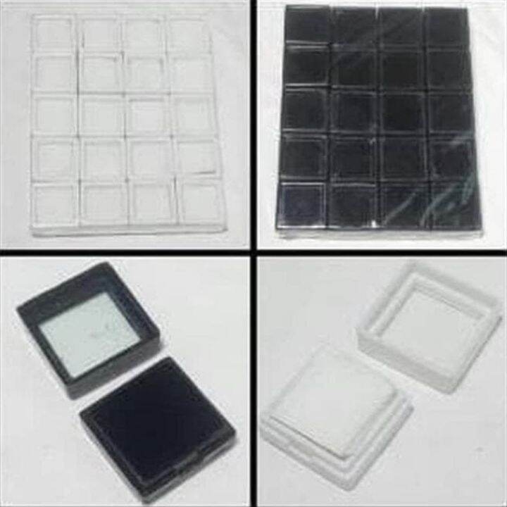 kotak batu permata 3x3 isi 20 kotak / kotak batu akik 3x3 / kotak ...