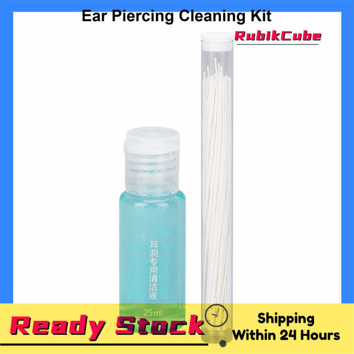 Ear Hole Cleaning, Preventing Inflammation Ear Piercing Cleaning for ...