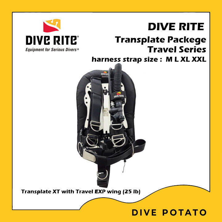 Dive Rite BCD Transplate Package Travel Series BCD สำหรับดำน้ำ Scuba ...