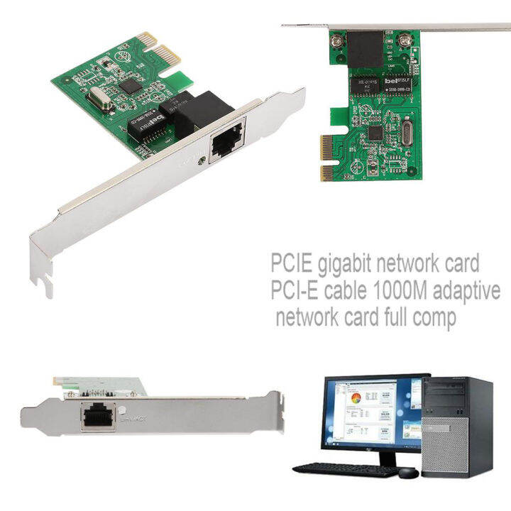Gigabit Ethernet PCI Express Network Card RJ45 LAN Adapter for Desktop ...