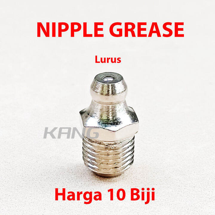[10 pcs] Grease Nipple Napel Grease Nepel Grease Lurus Straight ...
