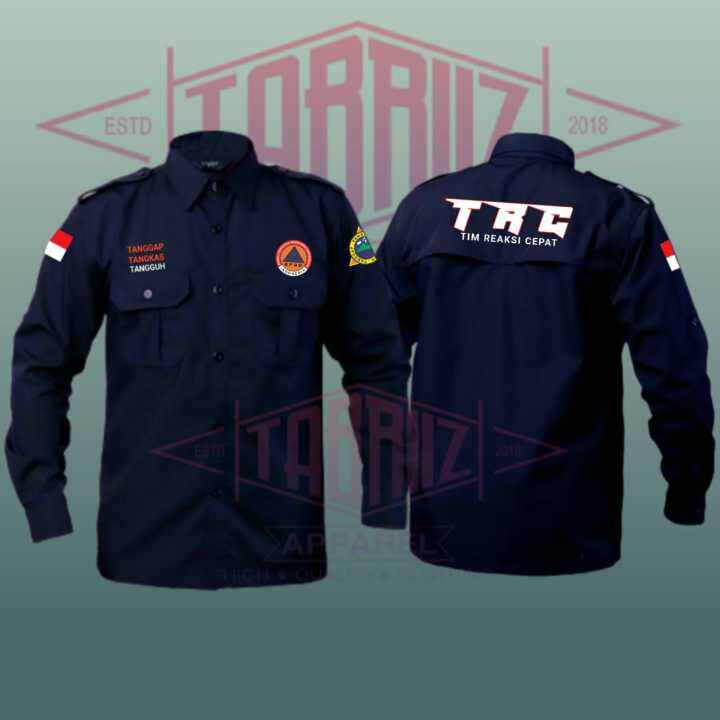 KEMEJA PDH TRC BPBD SERAGAM LAPANGAN BPBD LENGAN PANJANG | Lazada Indonesia
