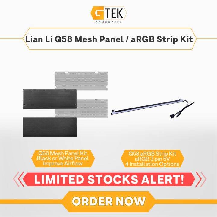 Lian Li Q58 Mesh Panel Kit aRGB LED Strip Kit Black White | Lazada PH