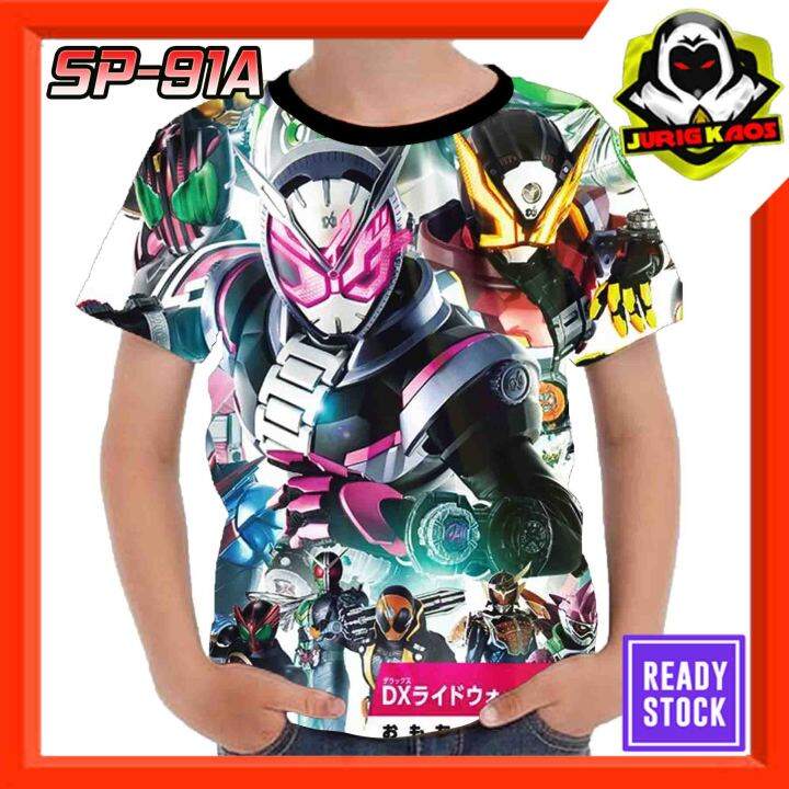 Kaos Kamen Rider ZI-O Masked rider Zio karakter Tokusatsu Jepang baju ...
