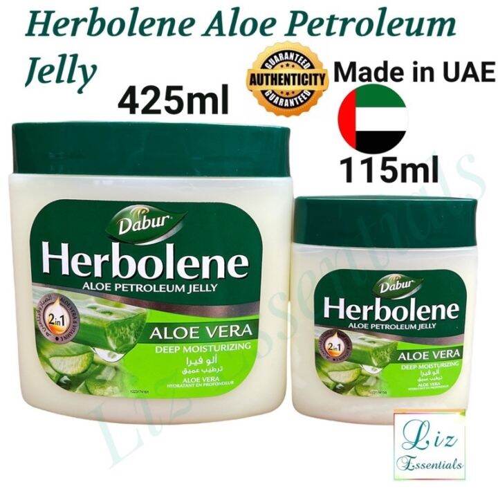 【COD】 🇦🇪 Herbolene Aloe Petroleum Jelly 115ml/425ml made in UAE | Lazada PH