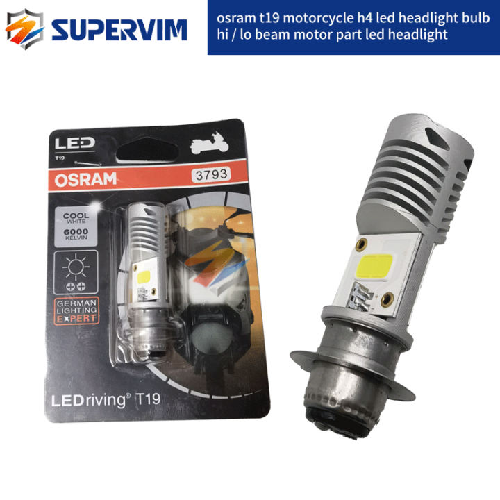 Supervim Motorcycle Osram T19 Motorcycle H4 Led Headlight Bulb HI / LO Beam Motor Part Led ...