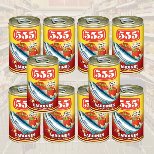 #063 555 SARDINES RED WITH CHILI ADDED 10pcs 155g | Lazada PH