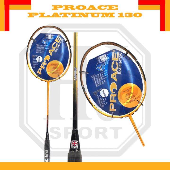 Raket Original Badminton Pro Ace Platinum 130 Bonus Komplit | Lazada ...