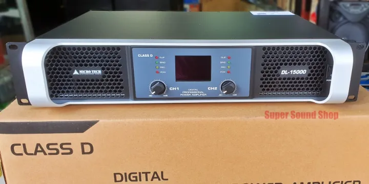 เพาเวอร์แอมป์ class d 2 ch MICROTECH DL15000 เพาเวอร์แอมป์ สวิสชิ่ง ไมโครเทค MICRO TECH คลาสดี ...