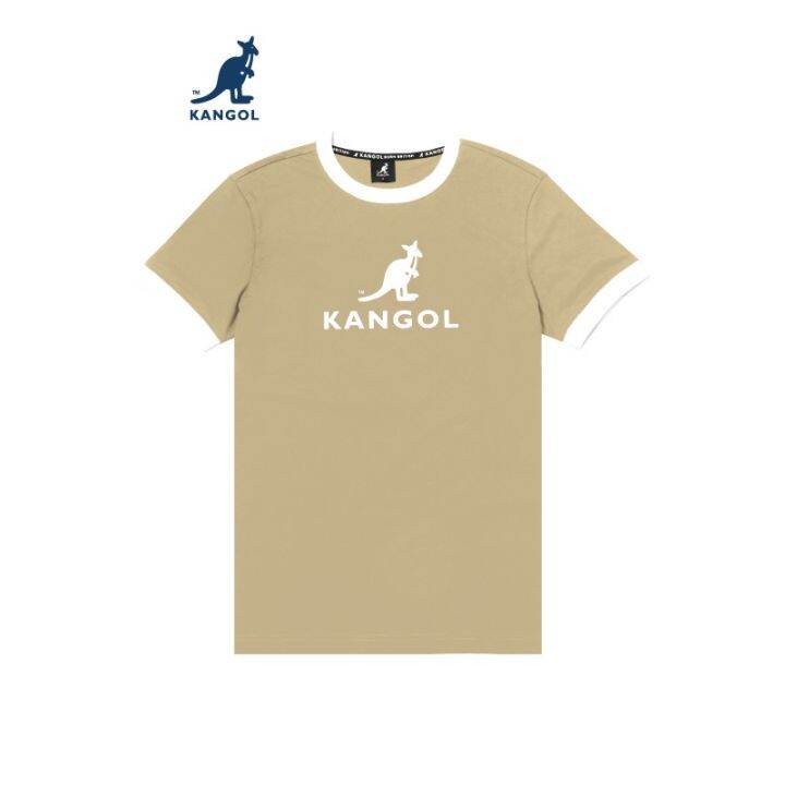 เสื้อยืดผู้หญิงใส่สวย น่ารักๆ KANGOL T-shirt เสื้อยืด สกรีนลายโลโก้ KANGOL สีฟ้า,ดำ,น้ำตาล ...