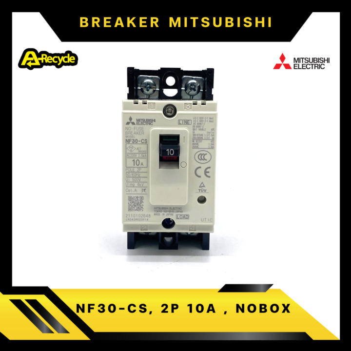 MITSUBISHI NF30-CS 2P 10A, BREAKER Nobox เบรกเกอร์ มิตซูบิชิ | Lazada.co.th