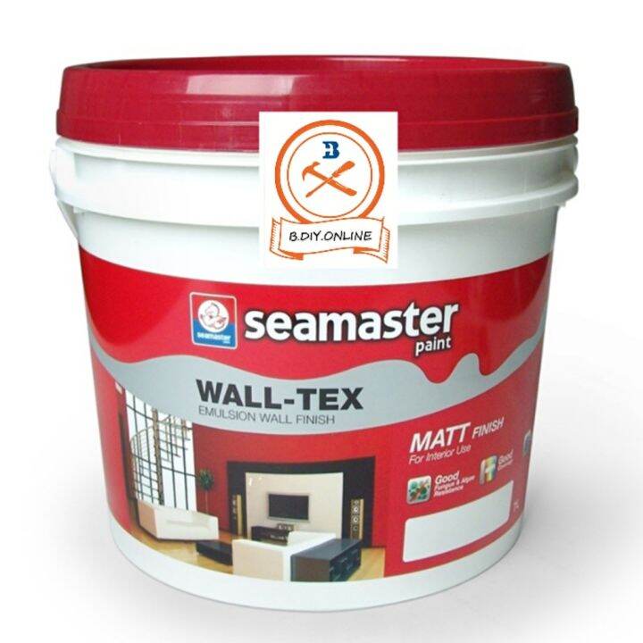 Seamaster PREMIUN COLOUR Walltex Emulsion Paint 7700 - For Interior Wall Surface (7 liter) | Lazada