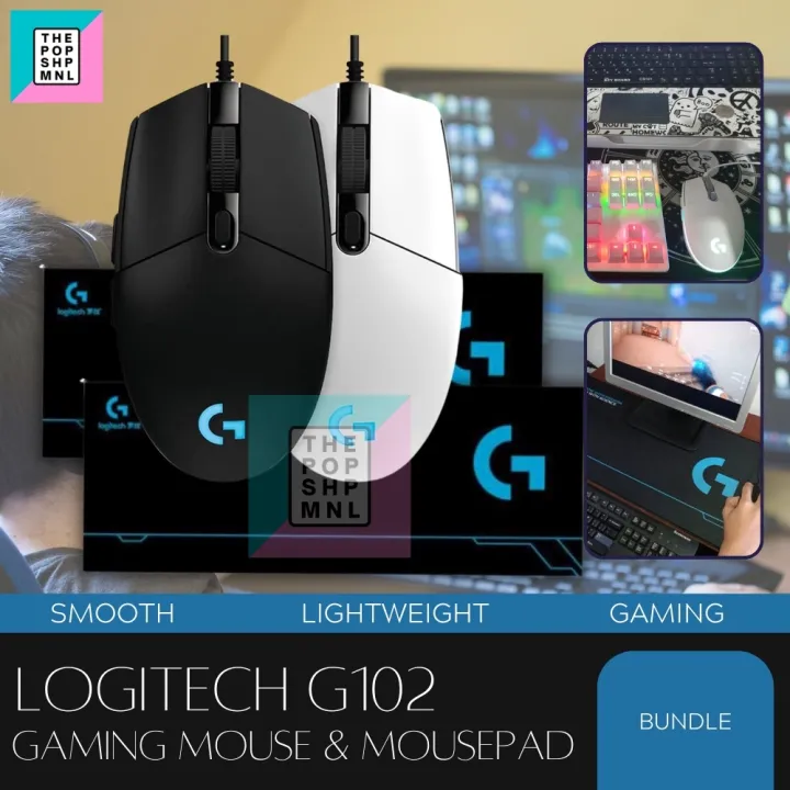 Logitech G102 Prodigy Programmable RGB Lights Gaming Mouse Mouse pad Bundle | Lazada PH