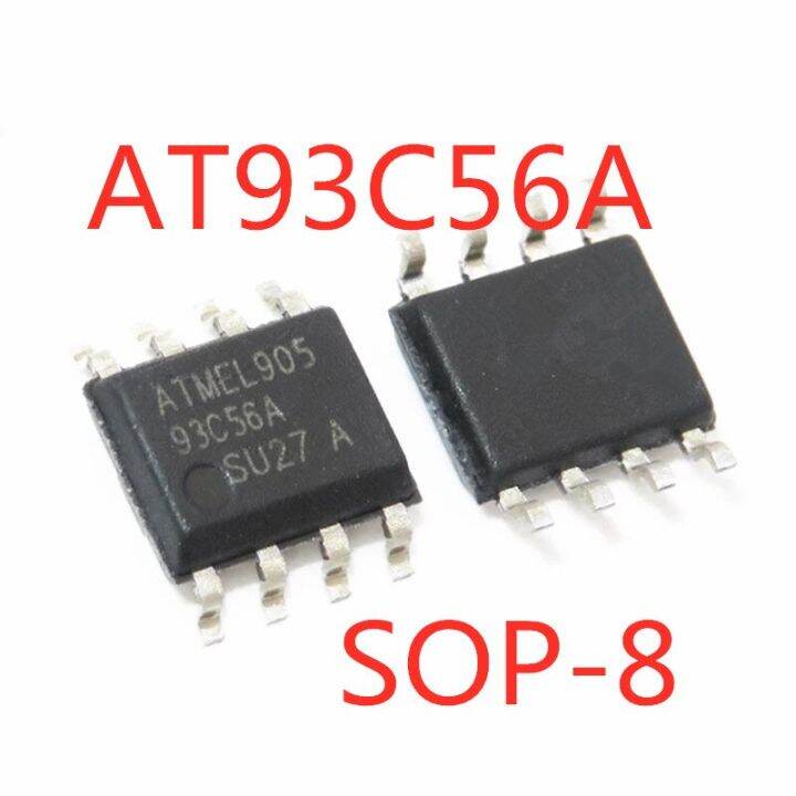 10PCS/LOT 100% Quality 93C56A AT93C56A 93C56 AT93C56 SOP-8 SMD EEPROM memory chip In Stock New ...