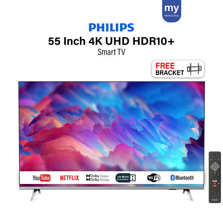 Philips 55PUT6654 55 Inch Smart TV 4K Ultra HD UHD HDR 10+ | Lazada